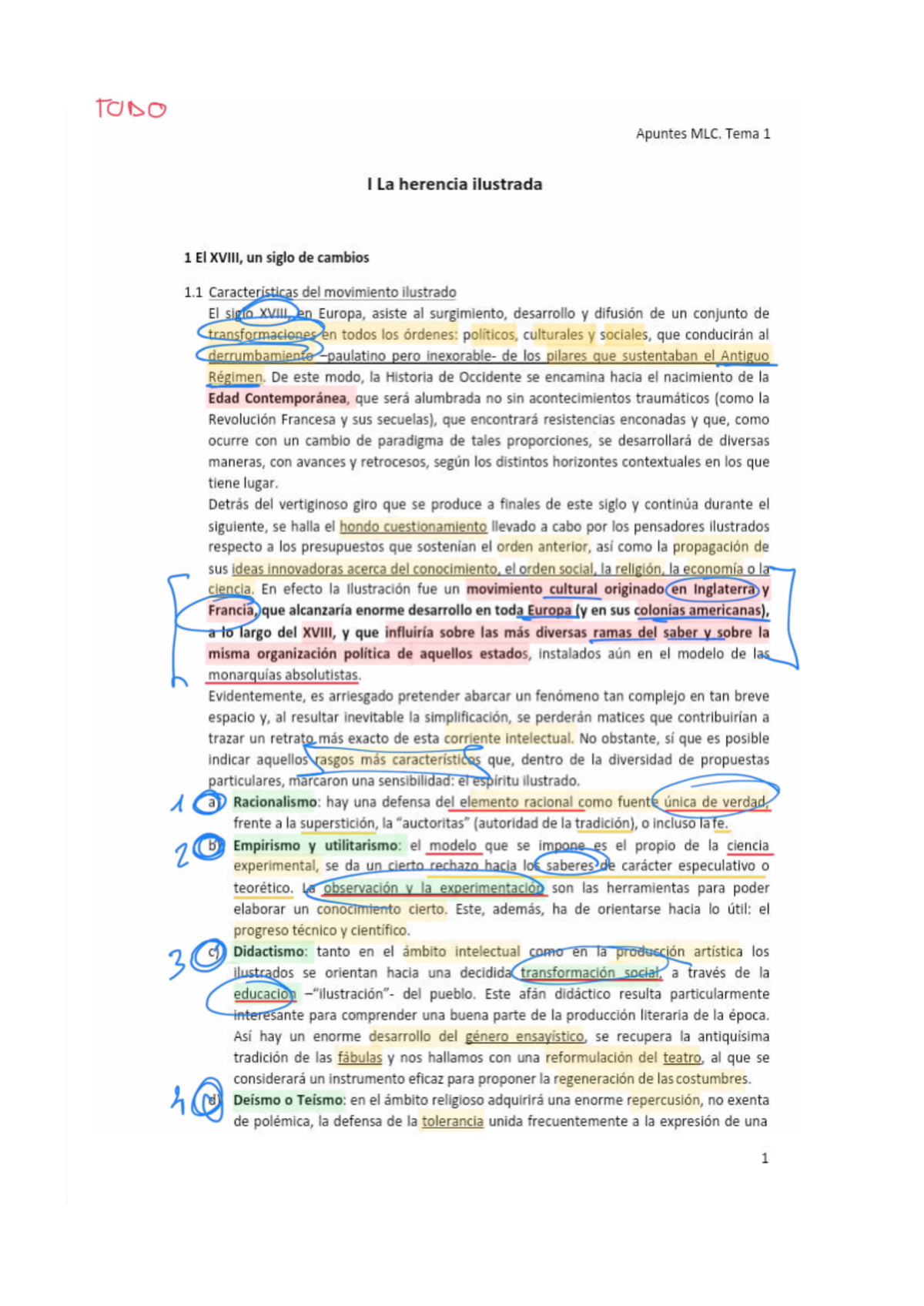 La Ilustración: Análisis y Contexto Histórico - Studocu