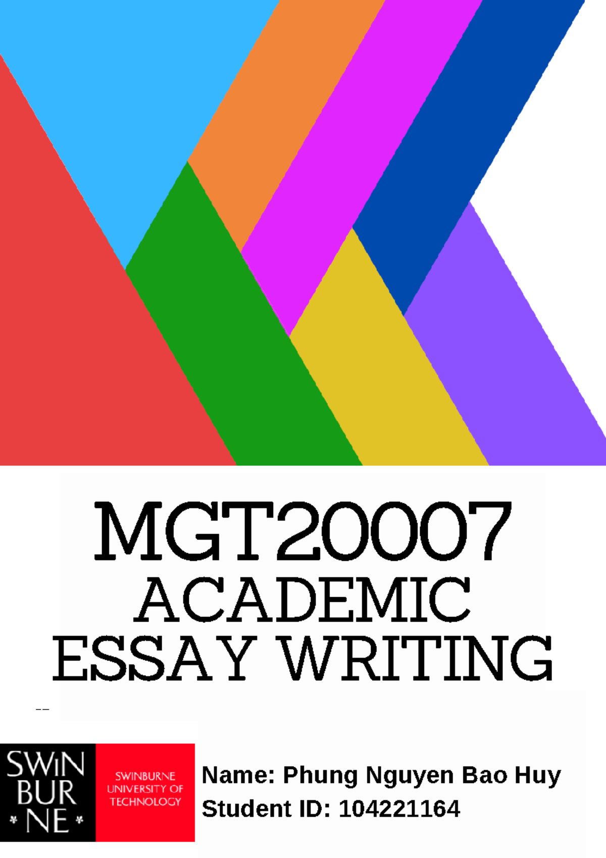 MGT2000 7 Work-Life Balance Post-COVID-19: An Analytical Essay - Studocu