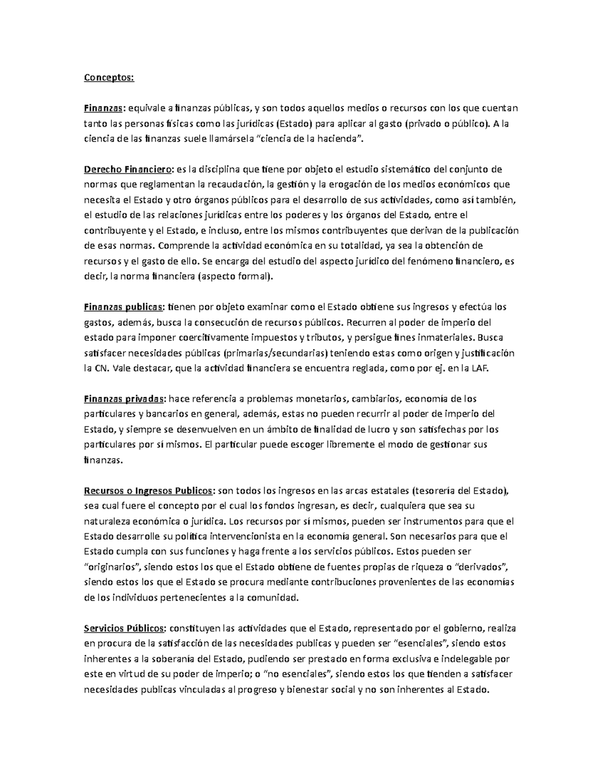 Conceptos Básicos de Finanzas: Un Enfoque Integral - Studocu