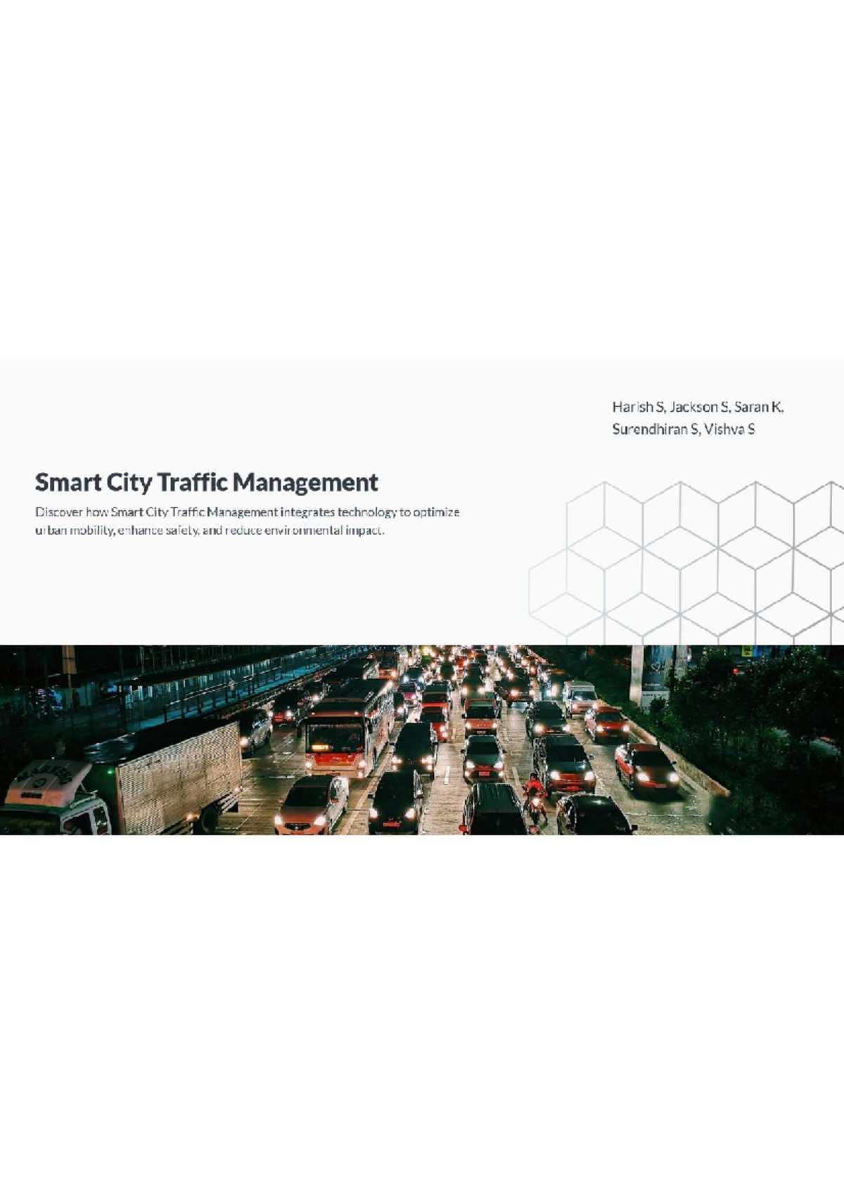 Smart City Traffic Management (SCM 101): Optimizing Urban Mobility with Tech - Studocu