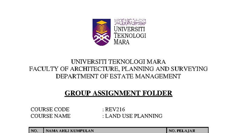 REV216: Residential Development Proposal Report for Land Use Planning ...