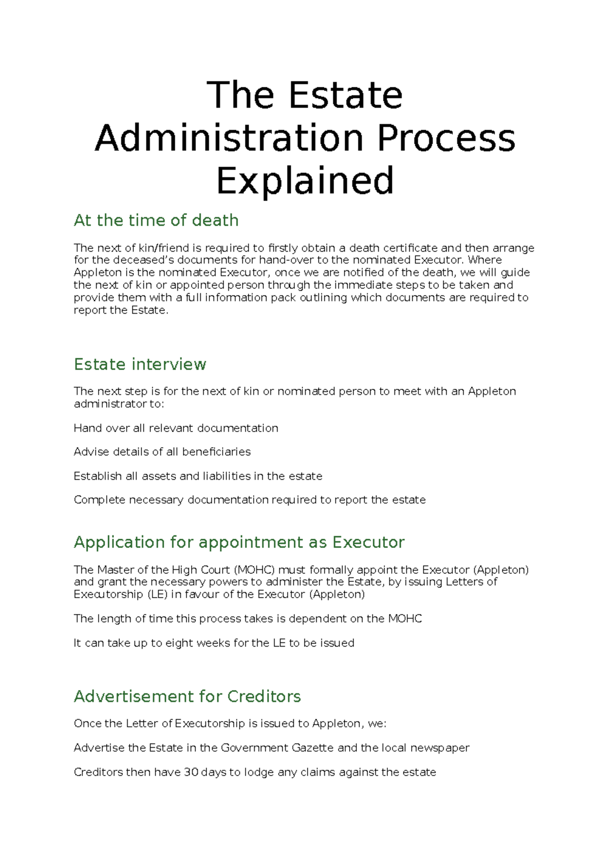 Estate Administration Process Overview: Key Steps & Costs Explained ...