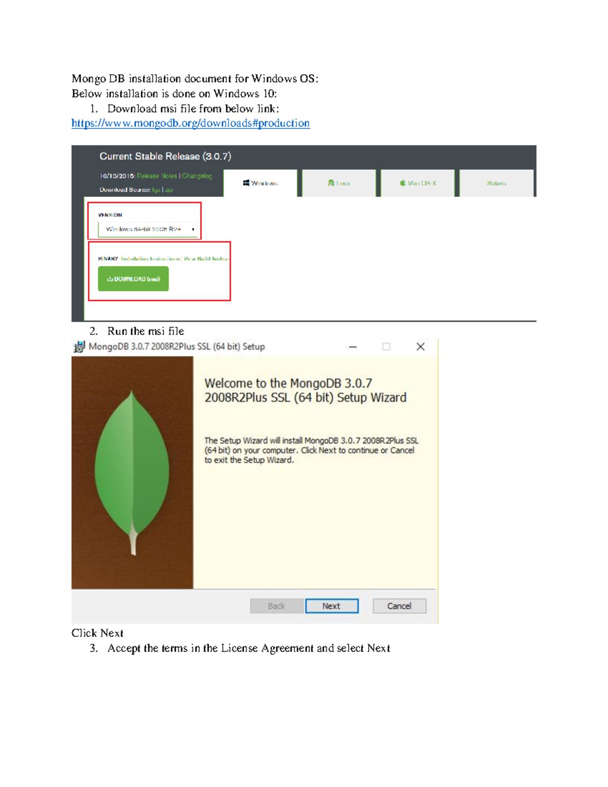 MongoDB Installation Guide for Windows 10 - Studocu