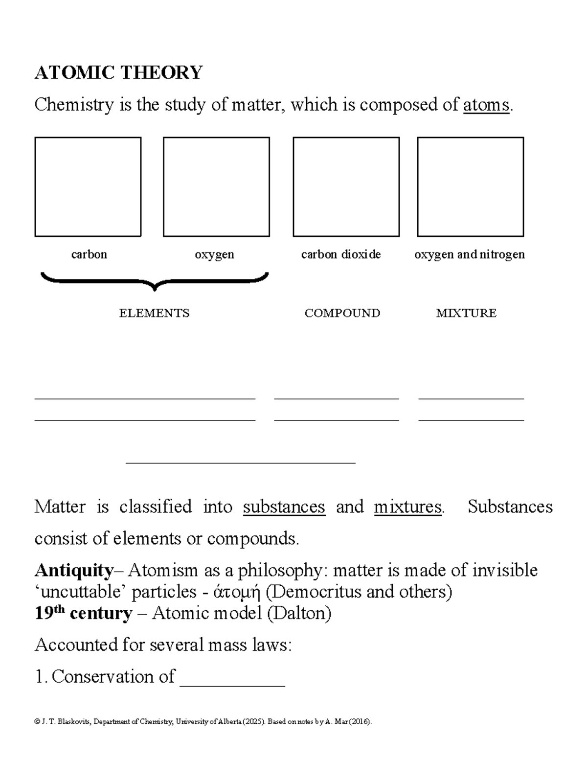 CHEM 101: Atomic Theory and Quantum Structure Notes - Studocu