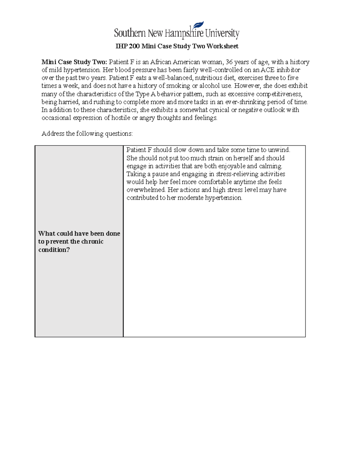 Ihp200 mini case study two worksheet - Deprecated API usage: The SVG back-end is no longer - Studocu