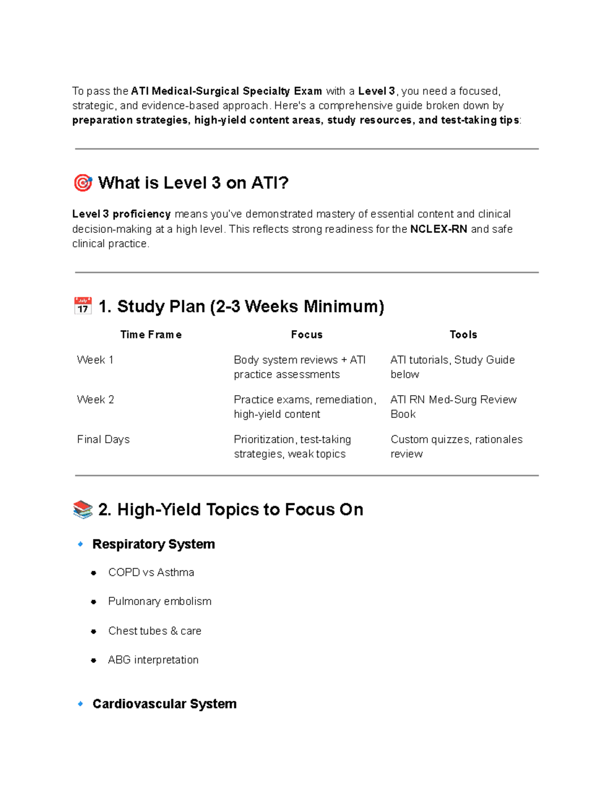 ATI Specialty Exam Level 3 Preparation Guide: Strategies & Resources ...
