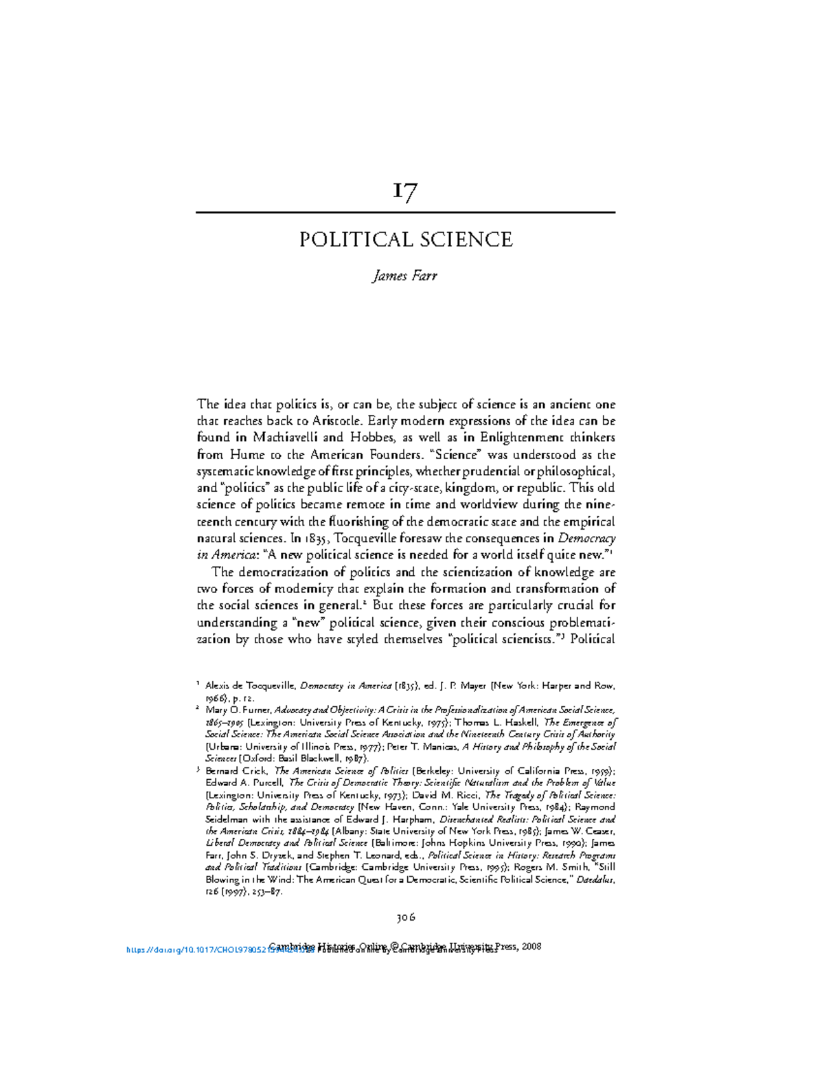 Political Science Overview: Historical Perspectives and Modern Debates ...