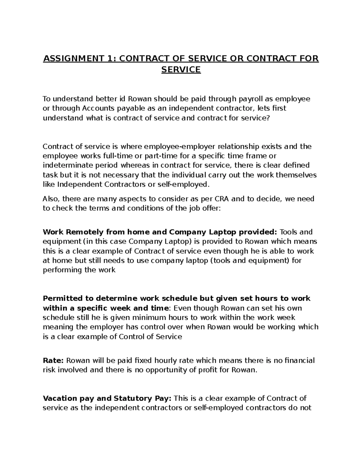 PCL ASSIGNMENT 2: Overtime Banking Policy Overview - Studocu