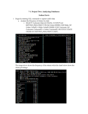DAD 220 Project One Template: Database Creation & Data Management Guide - Studocu