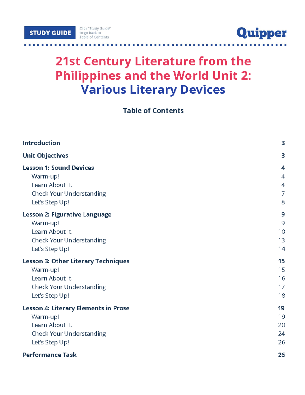 21st Century Literature (Unit 2): Exploring Various Literary Devices ...