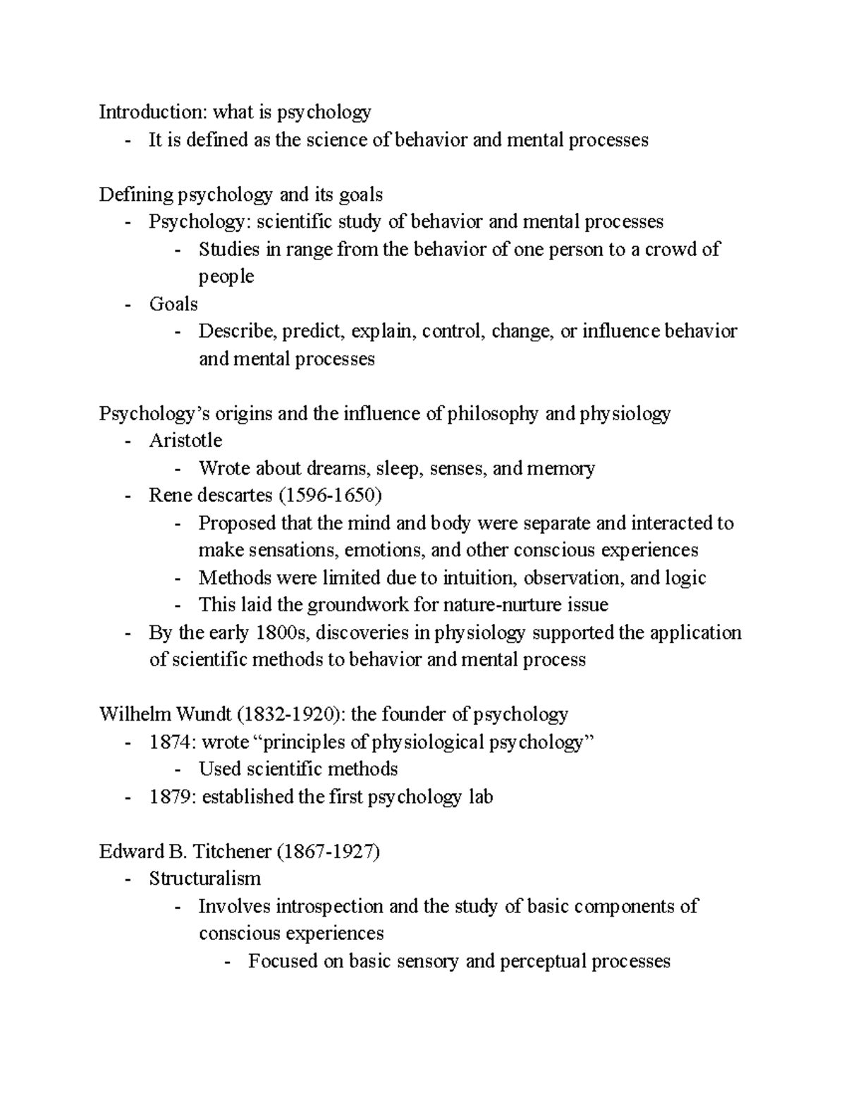 Psychology 101: Chapter 1 - Foundations of Psychology and Key Figures ...