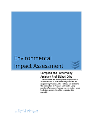 Stakeholders in the EIA Process in Nepal: An Overview (Assignment ...