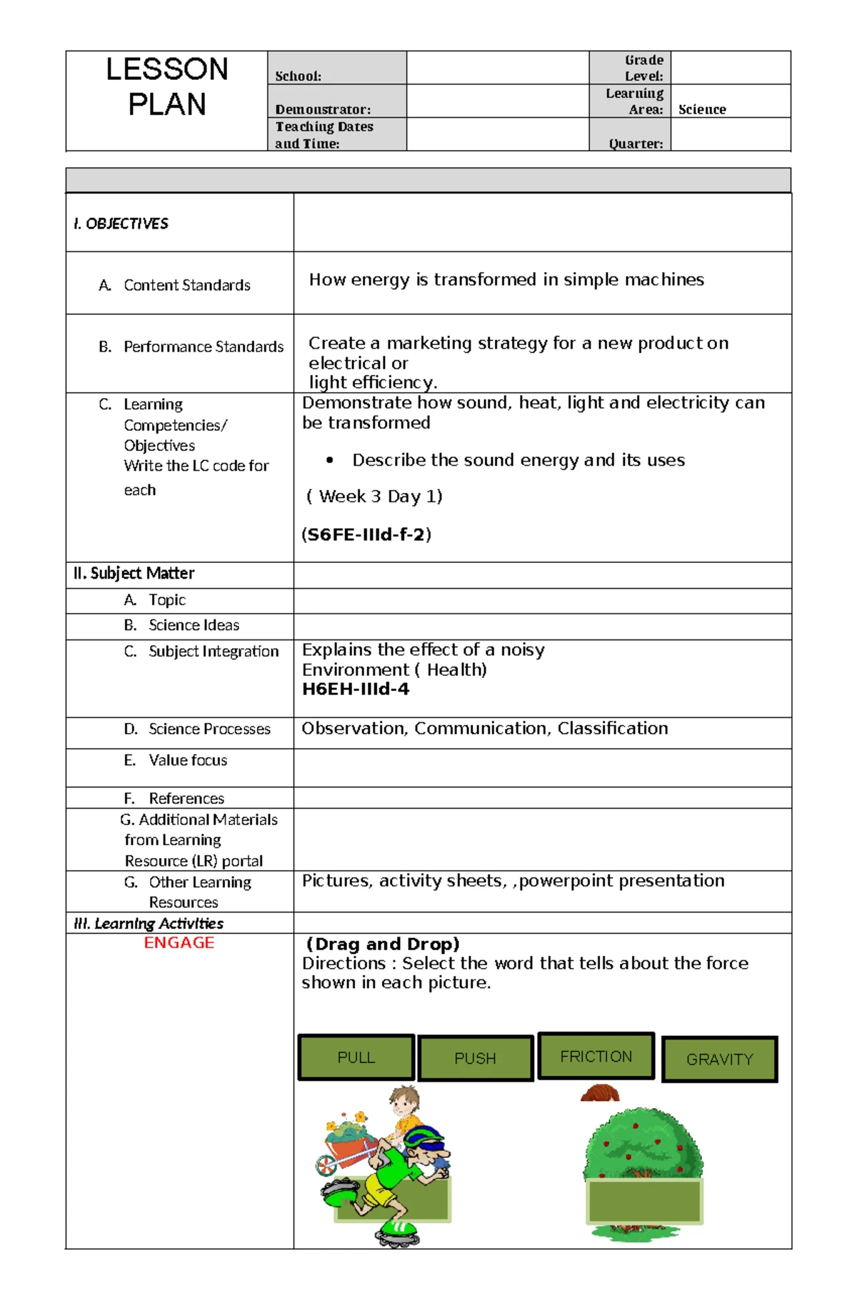Grade 6 Math Detailed Lesson Plan: Comparing Whole Numbers & Decimals ...