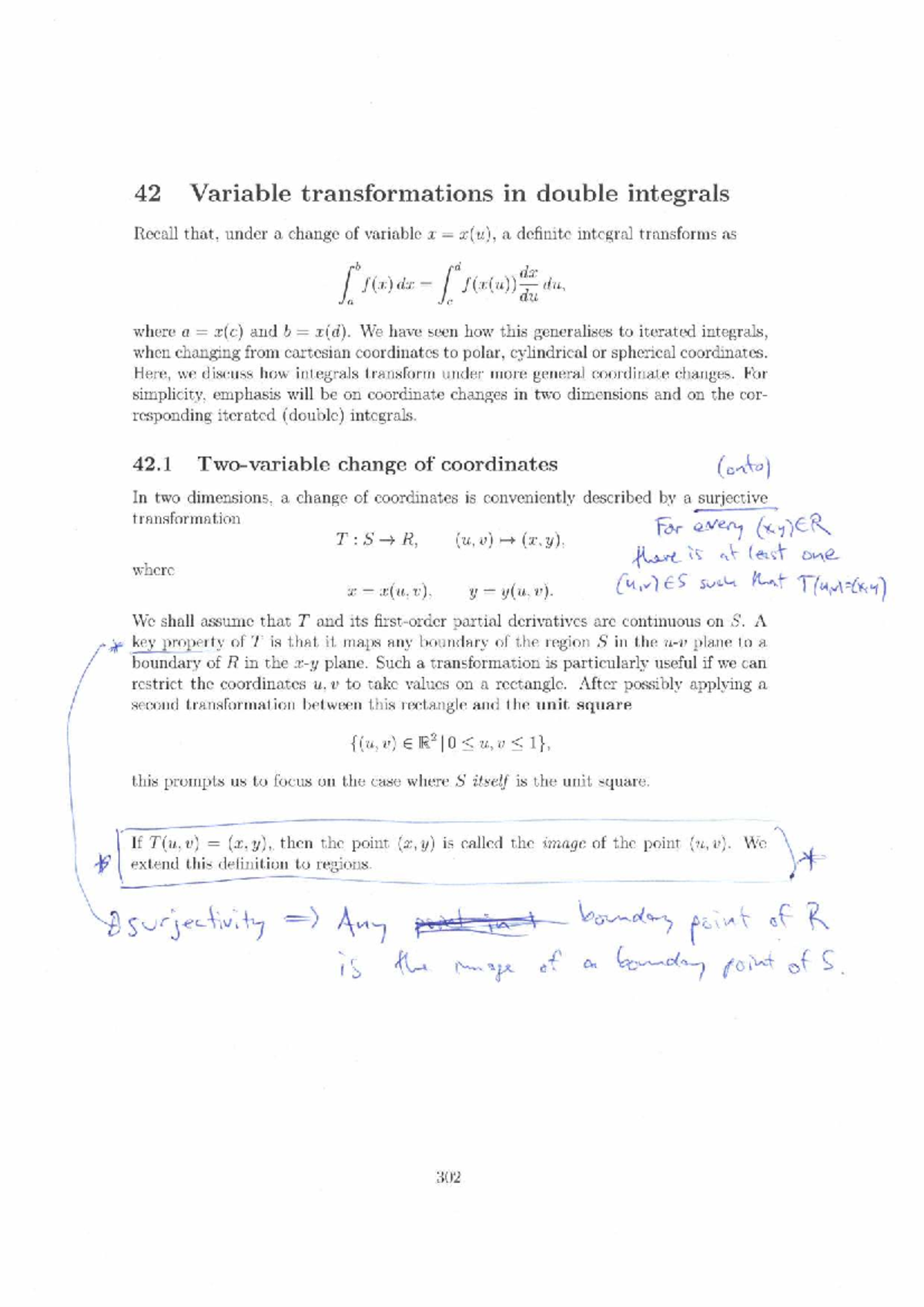 L42 - Variable Transformations in Double Integrals - Studocu