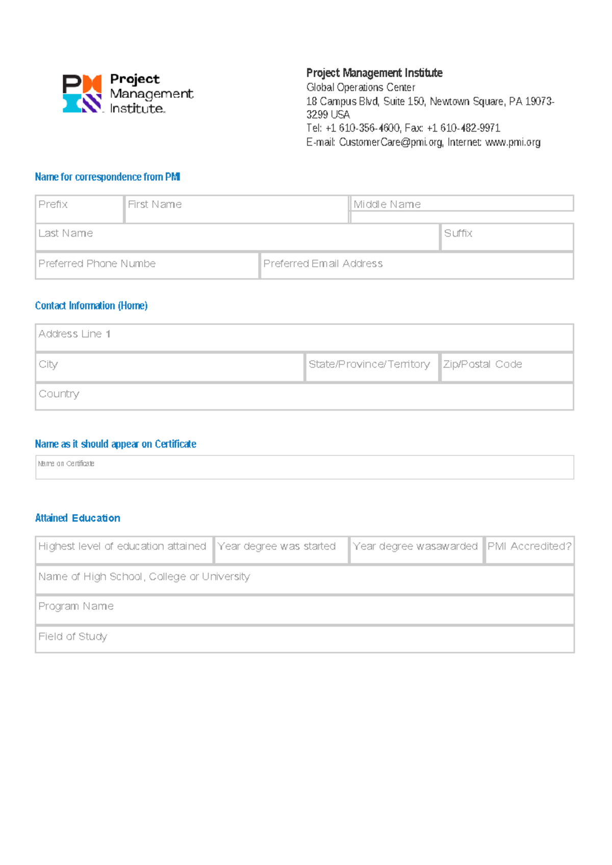 Application Template - Agile Project Management PMI 2023 - Studocu
