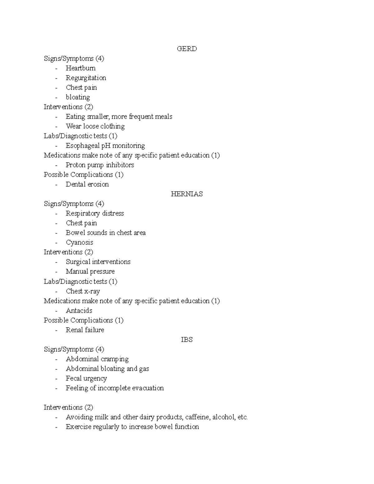 DAR GI Modules - good - GERD Signs/Symptoms (4) - Heartburn ...