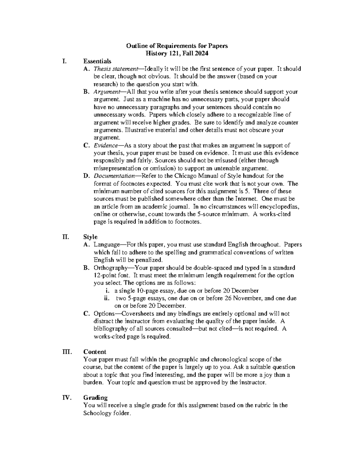 Paper+Requirements+HIS+121+Fall+2024 - Outline of Requirements for ...
