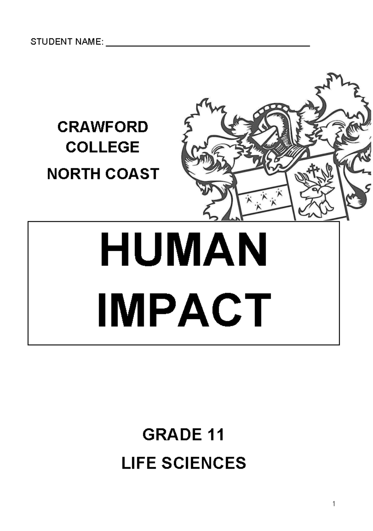 Human Impact on Climate Change & Water Availability - GRADE 11 LIFE ...
