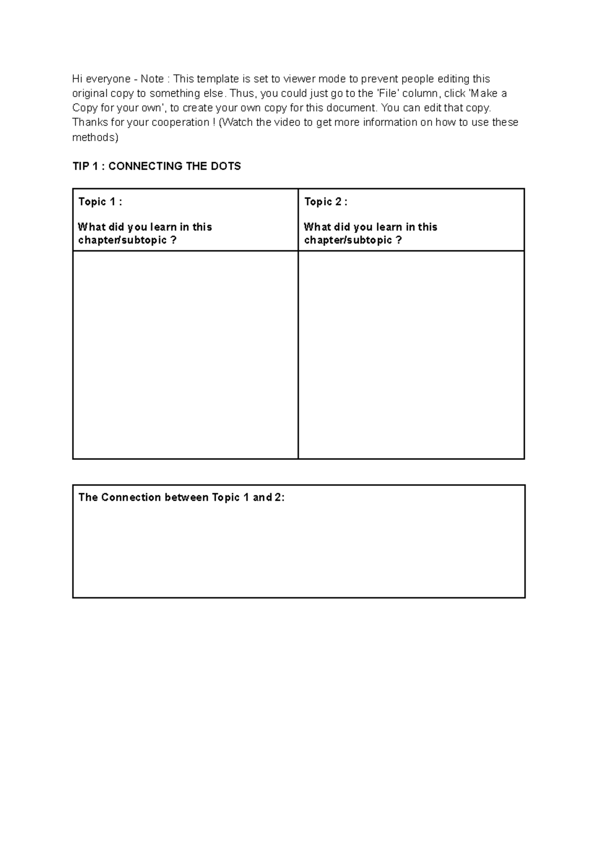 NOTE-Taking Methods Template: Tips & Techniques for Effective Study ...