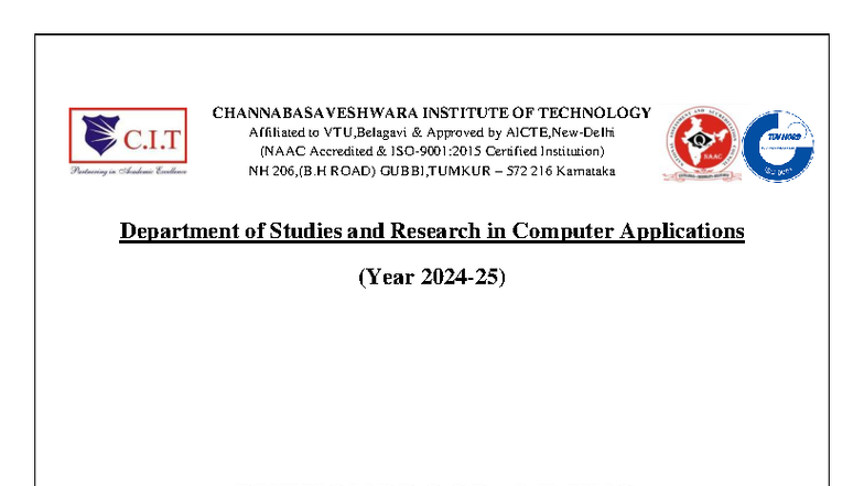 Mca python programming lab manual final - CHANNABASAVESHWARA INSTITUTE ...