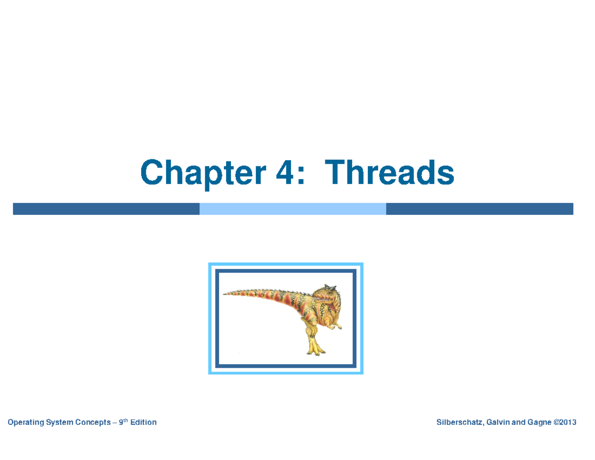 Lecture 4: Threads in Operating Systems - Key Concepts and Models - Studocu