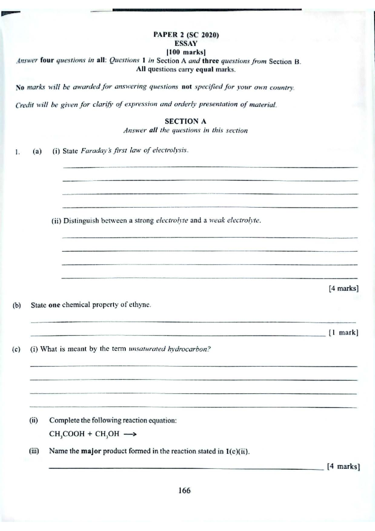 WAEC 2020 Theory Paper 2 (SC 2020) - Comprehensive Essay Guide - Studocu