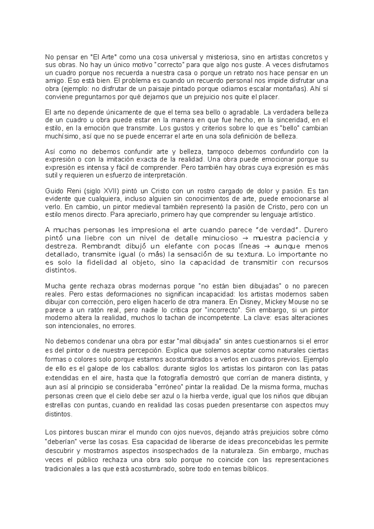 Lectura: El Arte y los Artistas en Perspectiva Crítica - Studocu