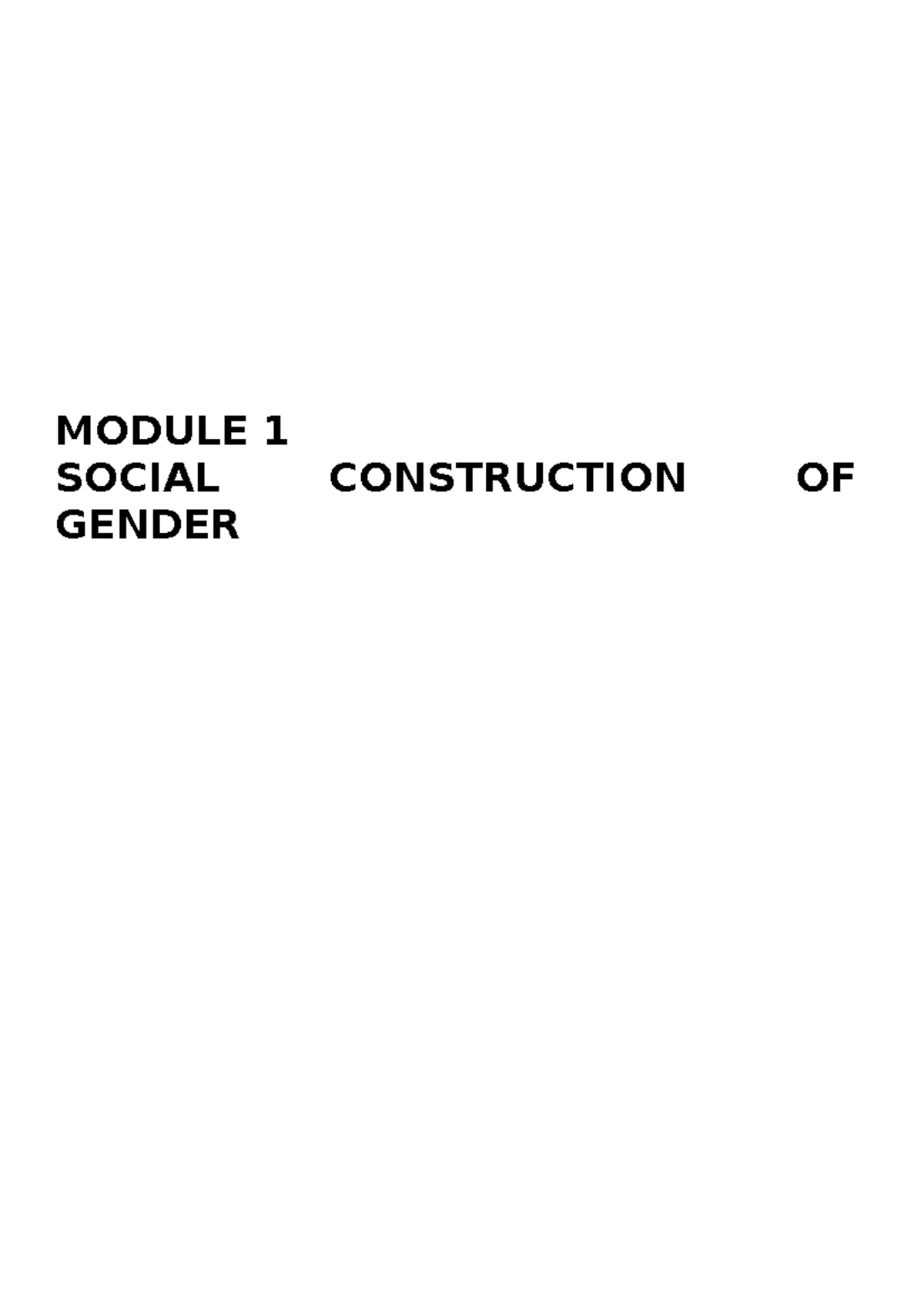 Chapter 1: Social Construction of Gender - Insights and Perspectives ...