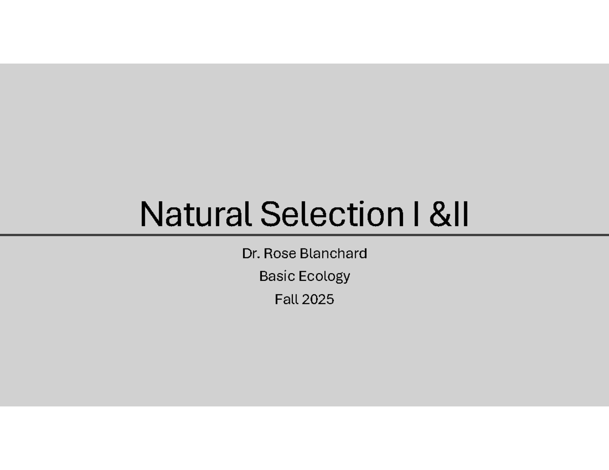 Natural Selection & Genetic Variation: Sickle Cell Anemia & Fitness ...