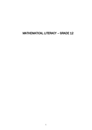Term 2 study notes - Grade 12 Term 2 Mathematical Literacy Study Notes ...