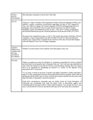 1. Calleja vs. Executive Secretary - Case: Calleja vs. Executive ...