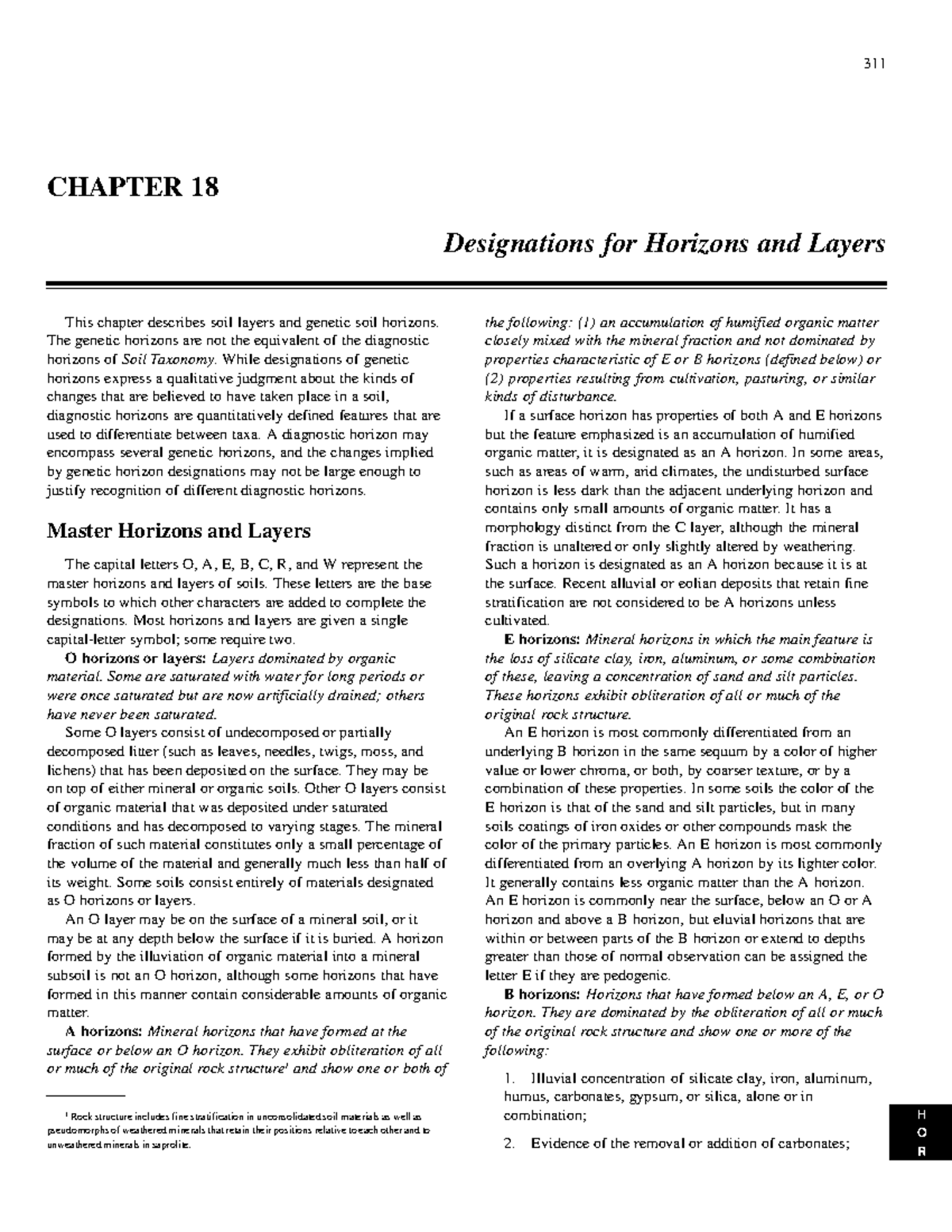 Soil Horizons - Understanding Genetic and Diagnostic Features - Studocu