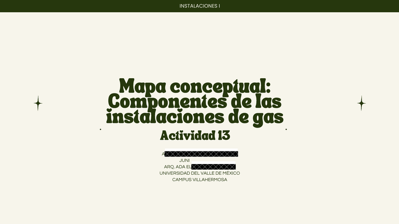 INSTALACIONES I: Mapa Conceptual de Componentes de Gas - Actividad 13 ...