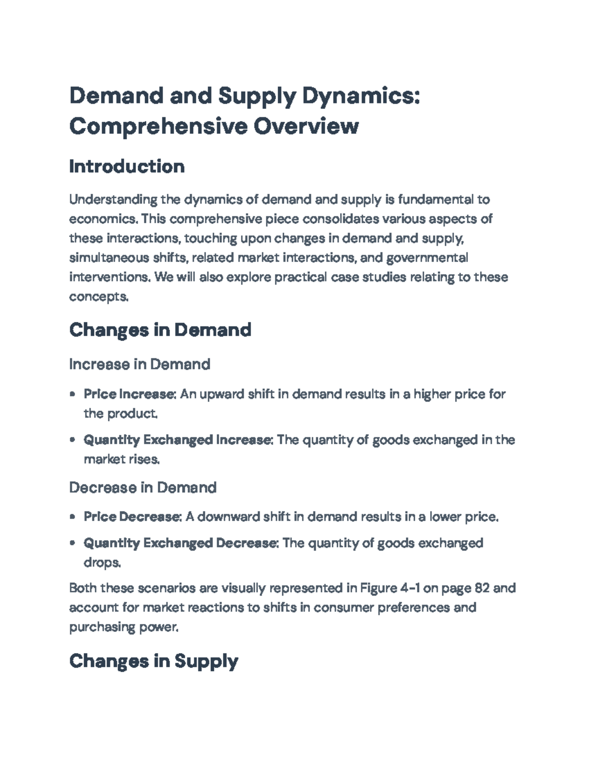 Demand and Supply Dynamics: An In-Depth Economic Analysis - Demand and ...