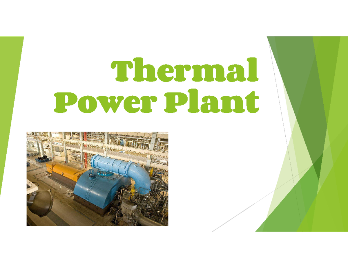 TPP compressed - Thermal power plant notes - Basic Mechanical ...