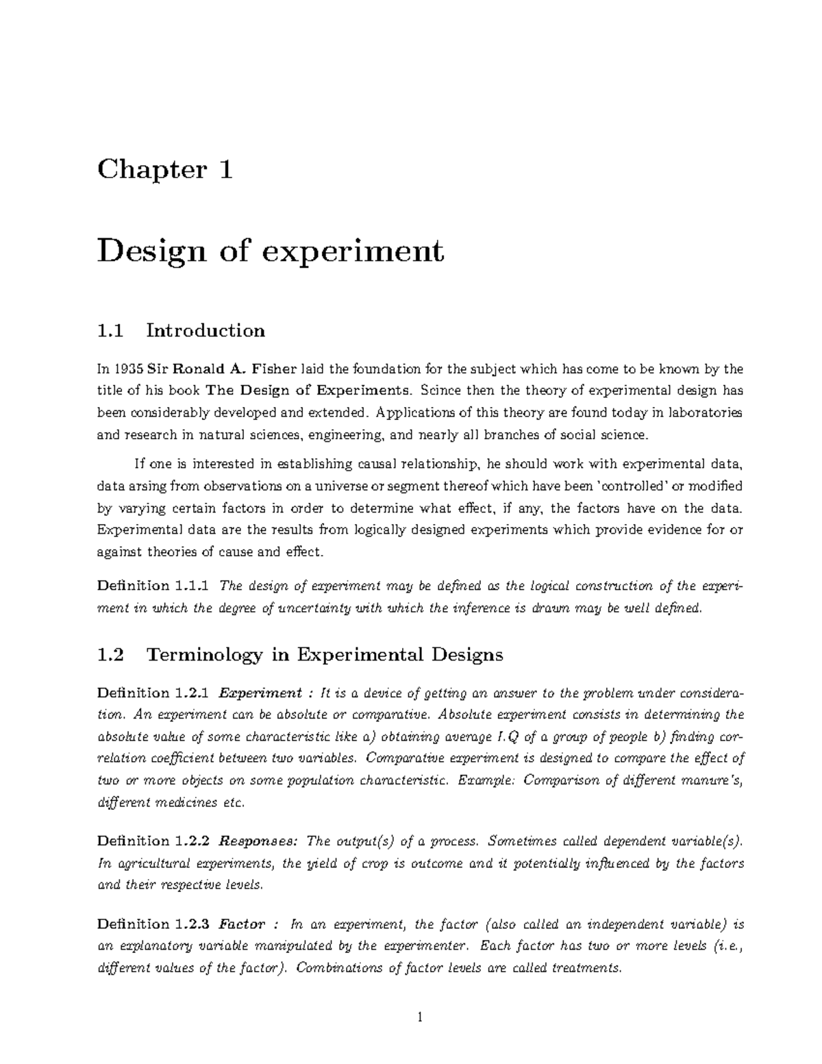 KCD Design of Experiments: Principles and Terminology Overview - Studocu
