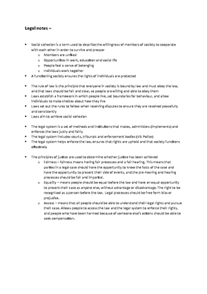 Unit 1 Practice Exam Questions - LEGAL STUDIES UNIT 1 Legal Studies ...