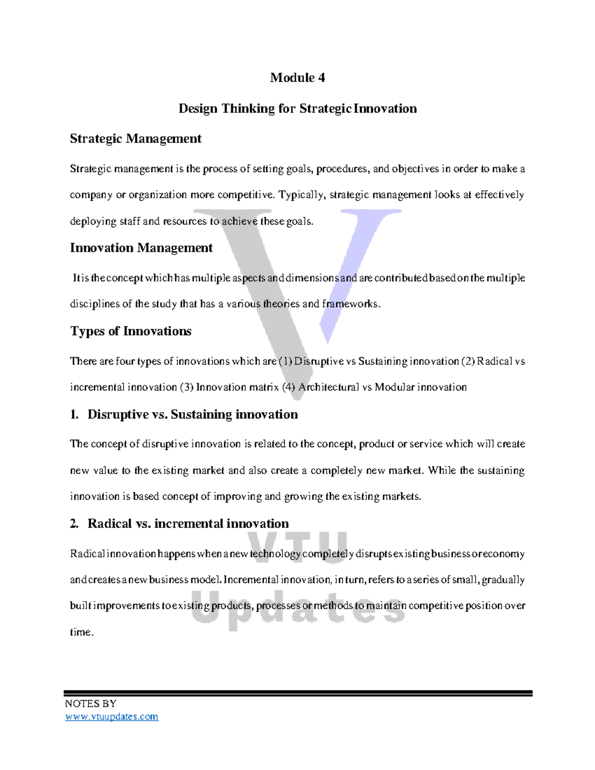 IDT Module 4: Strategic Innovation & Design Thinking Insights - Studocu