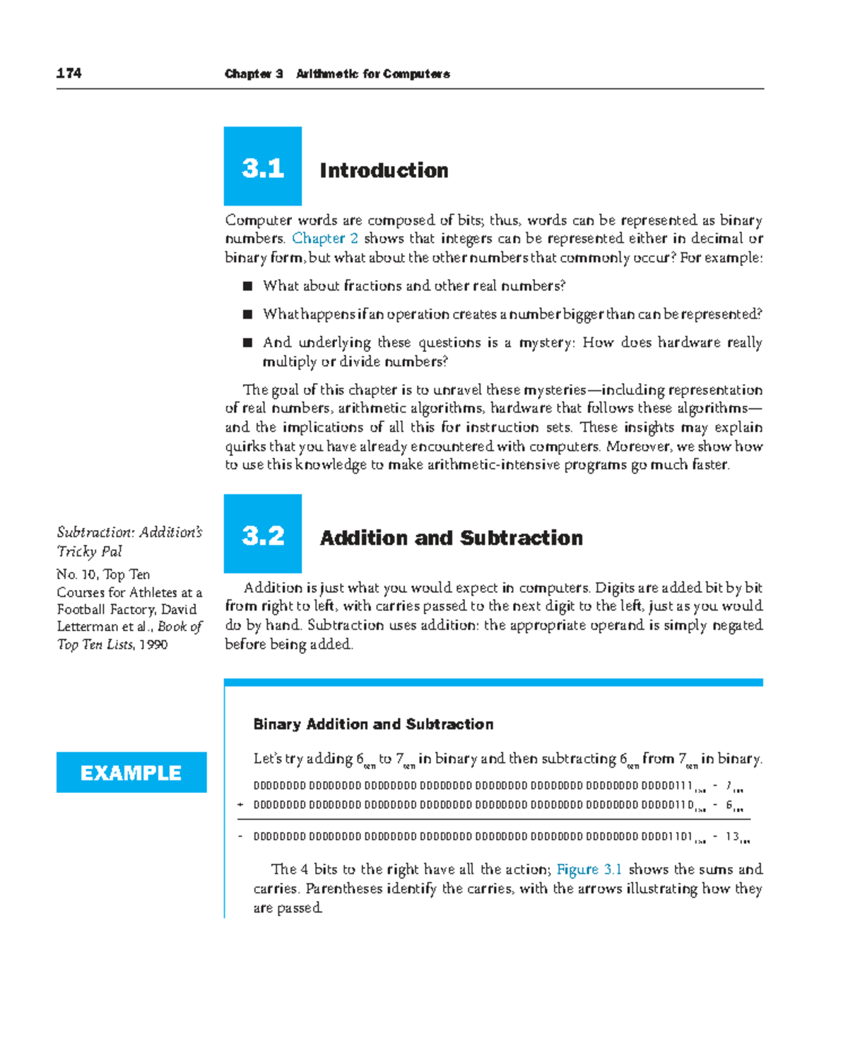 174 Chapter 3 - Arithmetic for Computers: Binary Operations and ...
