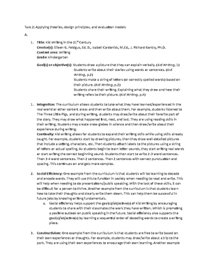 WGU D187 - Task 4 Curriculum Map passes (1) 1 - OIM1: Task 4: Mapping ...