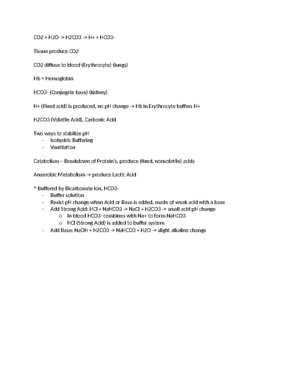 ABG - Understanding Arterial Blood Gases and pH Regulation - Studocu