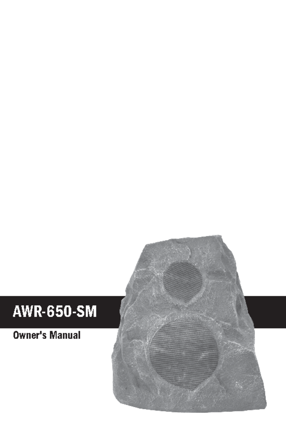 AWR-650-SM Klipsch Rock Speaker - Owner's Manual & Setup Guide - Studocu