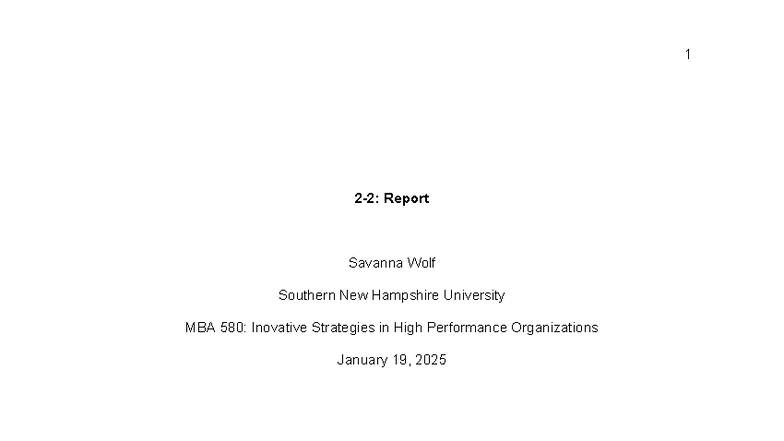 MBA 580 Module 2 Final Report: Sales Forecast Analysis - Studocu