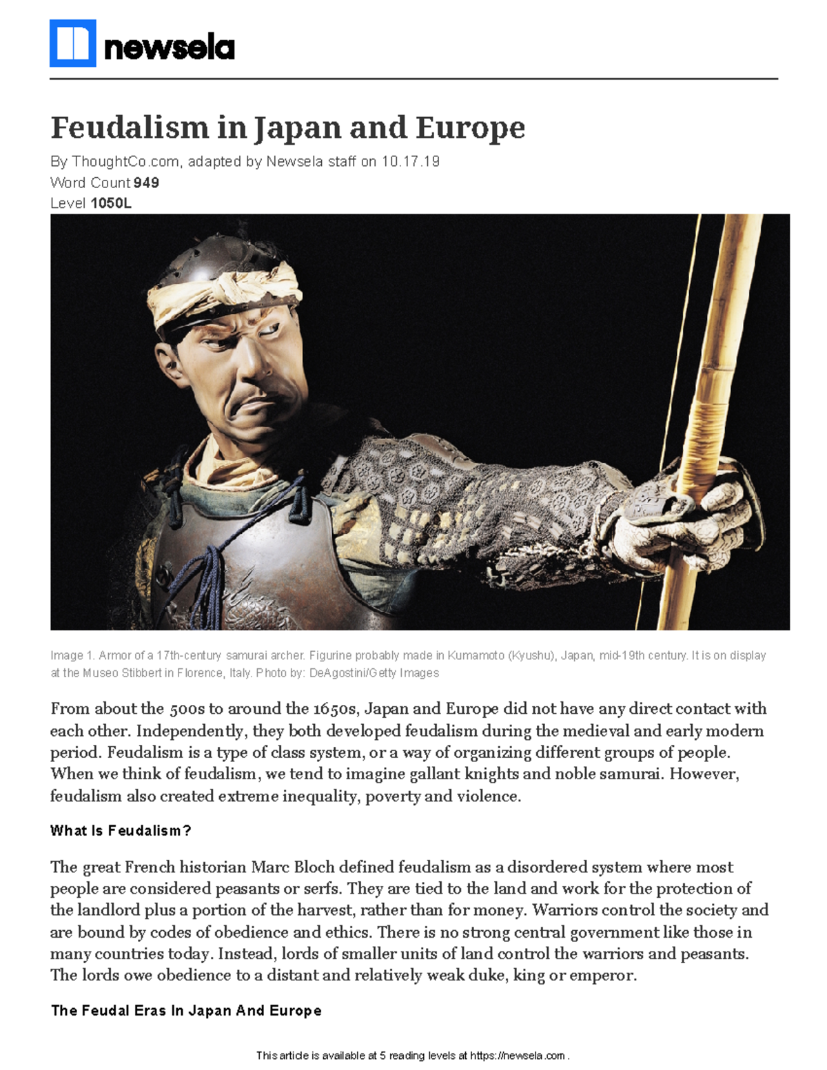 Feudalism in Japan and Europe: A Comparative Study (HIST 101) - Studocu