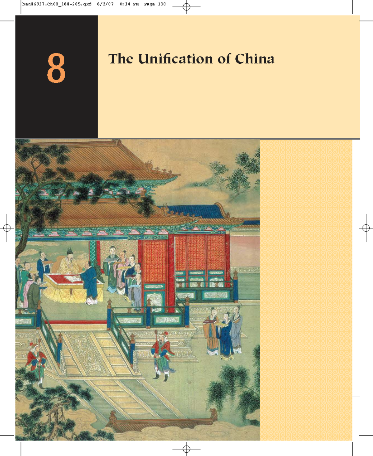 Chapter 8: The Unification of China - Political and Social Order in ...