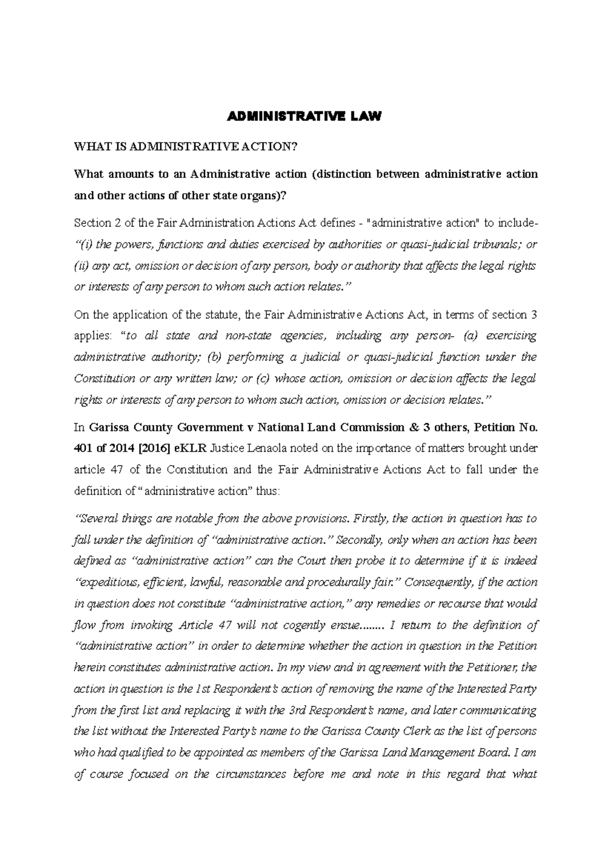 Administrative Action: Understanding Its Definition and Legal ...