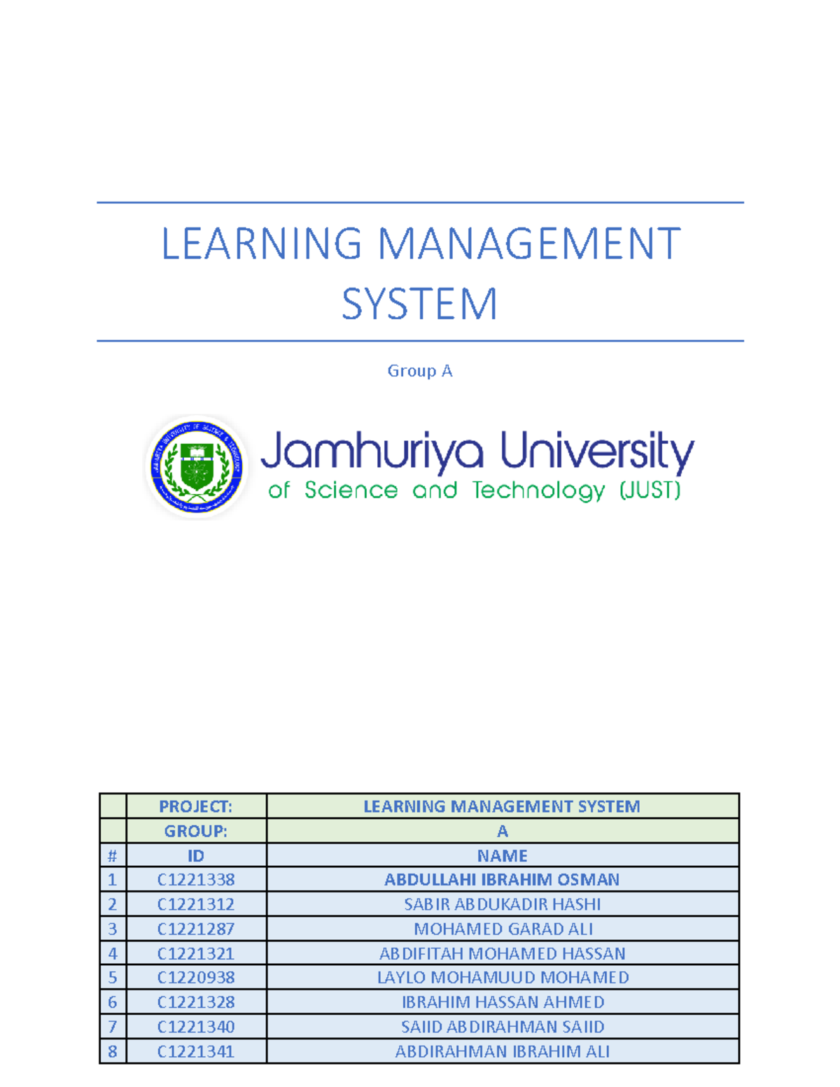 Sad system book[LMS] - Exercise - LEARNING MANAGEMENT SYSTEM Group A ...