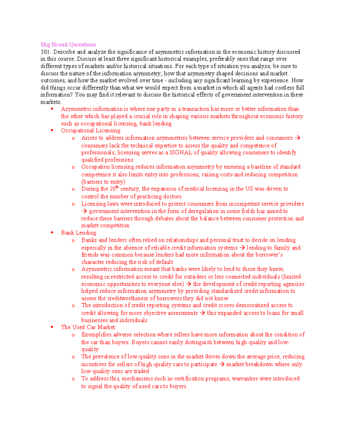 US Economic History (Course Code: 301): The New Deal's Effects on Labor ...