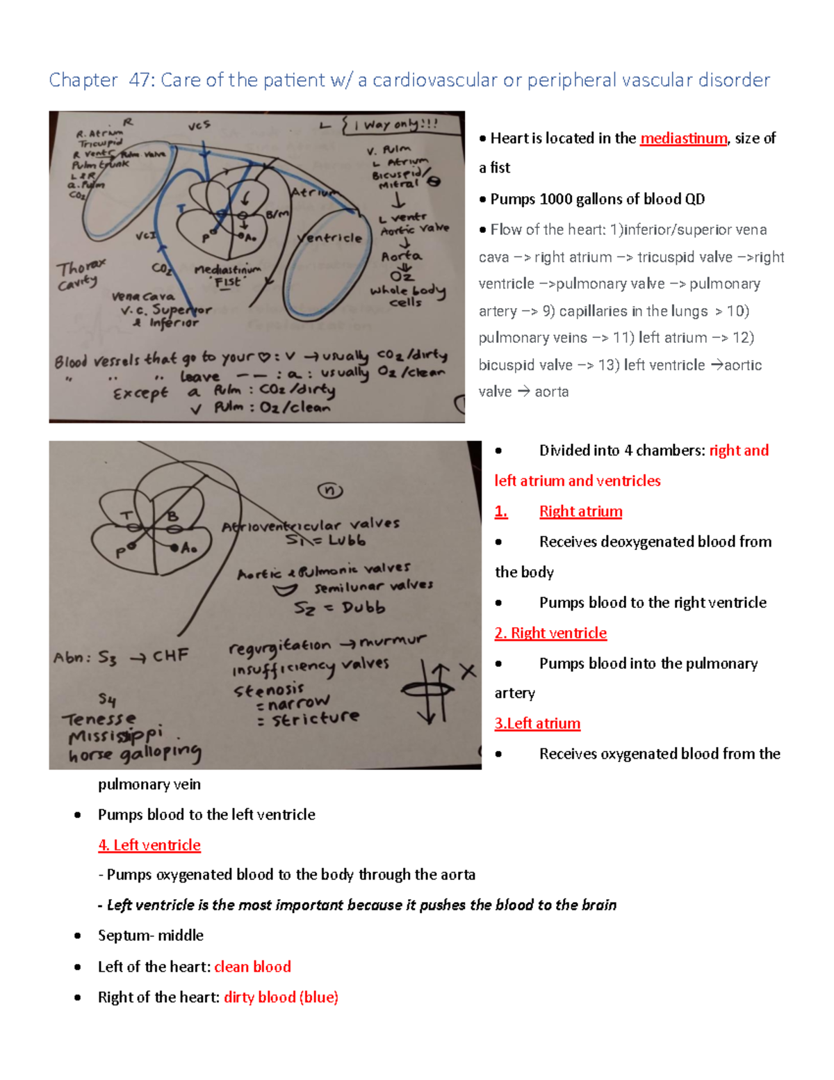 Cardio Med Surg Term 3 - Comprehensive Patient Care Summary - Studocu