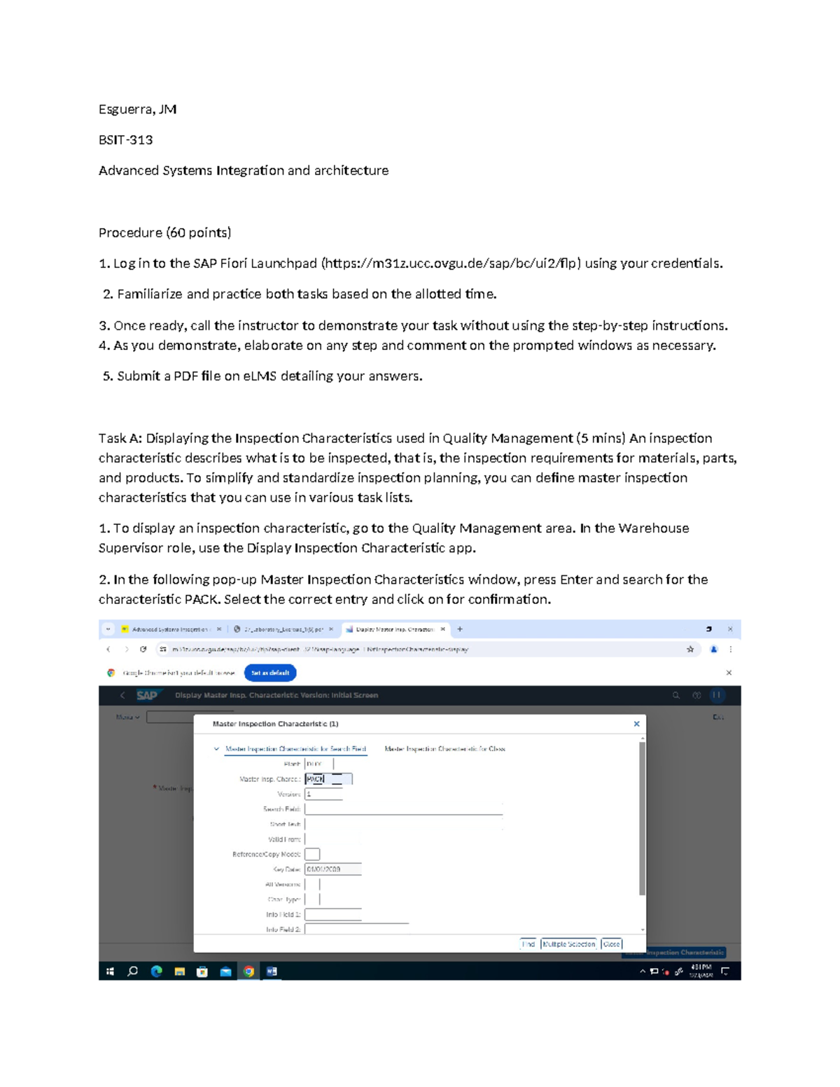 Esguerra, JM TP#1 Advanced Systems Integration & Architecture Guide - Studocu